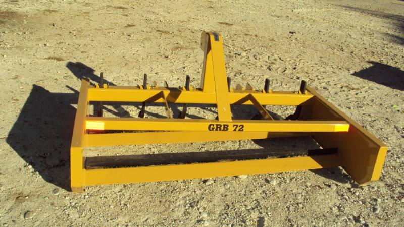 Dirt Dog GRB72 3pt 6' bionic grader w/ rippers Blade Rear-3 Point Hitch ...