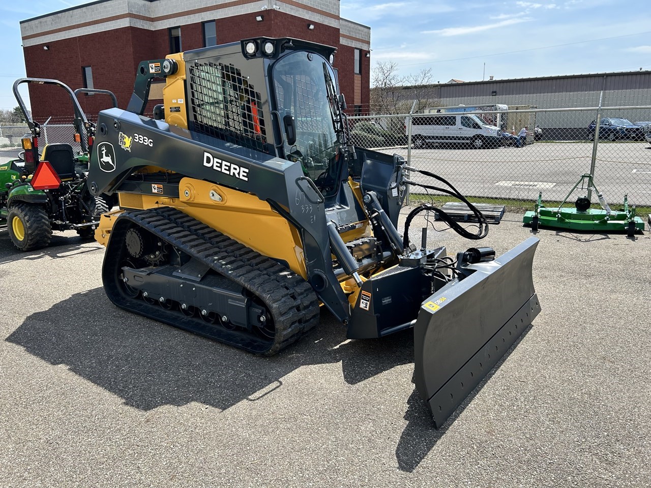 2024 John Deere 333G Combo-Dozer Blade & Grapple Skid Steer-Track For ...
