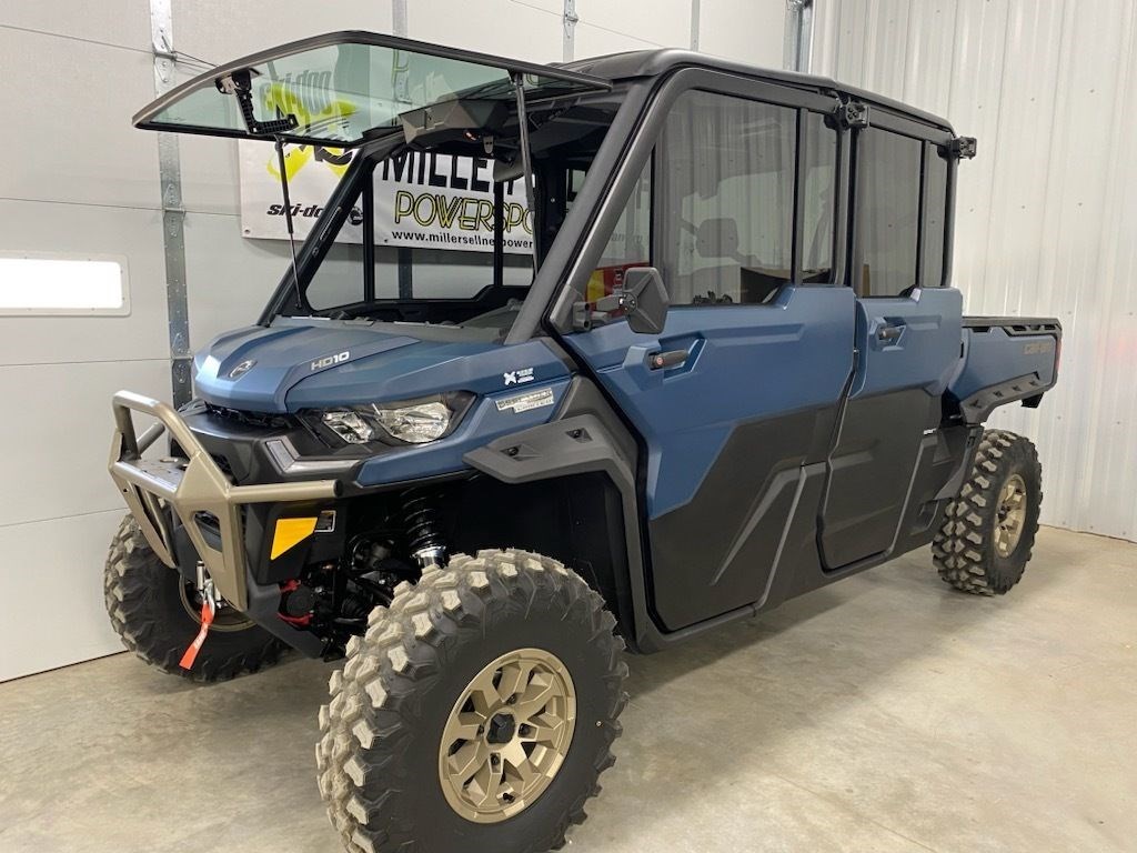 2025 Can-Am 2025 DEFENDER MAX LTD CAB HD10 NAVY SKU # 6MSD Utility ...